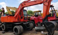 China 2010 Year  Used Wheel Excavator , Original Paint DOOSAN 140W Excavator Used for sale