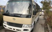 China 6 Engine Cylinder Second Hand Toyota Coaster Bus 30 passenger Manual Transimission for sale