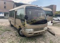 China TOYOTA 30 seats mini bus hot sale  Used Toyota Coaster Bus new face school bus Manual 1HZ Engine for sale