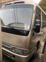 China Original TOYOTA Diesel engine school bus Used Toyota Coaster Buses leather seats 23-30Seats  Optional Color for sale