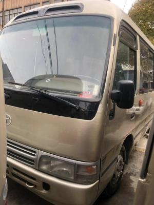 China Original TOYOTA Diesel engine school bus Used Toyota Coaster Buses leather seats 23-30Seats  Optional Color for sale
