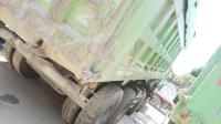 China 4x8 Drive Wheel Second Hand Dump Truck Howo Green Color Big Bucket Working Trucks for sale