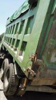 China 4x8 Drive Wheel Second Hand Dump Truck Howo Green Color Big Bucket Working Trucks for sale