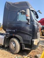 China HOWO 6X4 Used Tractor Trucks 375 Hp Black Color With Stable Performance for sale