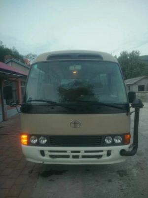 China TOYOTA engine  Used Toyota Coaster Bus    Optional Color Blue White Brown Goldecheap price Africa South America hot sale for sale