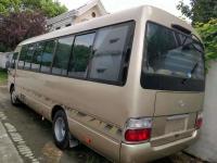 China Used Toyota Coaster Bus 2016 good quality school bus Golden cheap for sale for sale