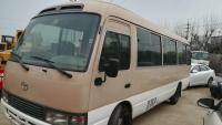 China 7.50R16 Tyre Second Hand Toyota Coaster Bus 30 Seater With 6 Engine Cylinder for sale