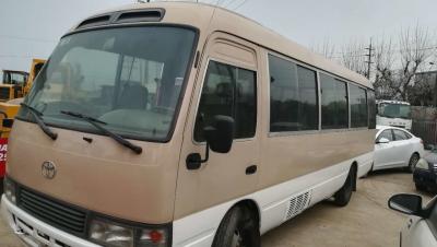 China 7.50R16 Tyre Second Hand Toyota Coaster Bus 30 Seater With 6 Engine Cylinder for sale