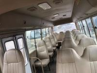 China Cozy Seat Toyota Used Diesel School Bus Comfortable Space Optional Color for sale