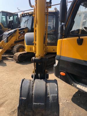 China Komatsu Mini PC55MR Used Excavator Machine 0.25m3 Bucket 2015 Year Yellow Color for sale