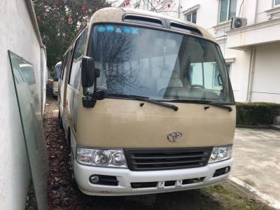 China 7.50R16 Tyre 1 HZ Engine  Discount Price Used Toyota Coaster Bus 23 - 30 Seats Bus LHD Steering Drive for sale