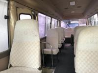 China 7.50R16 Tyre 1 HZ Engine  Discount Price Used Toyota Coaster Bus 23 - 30 Seats Bus LHD Steering Drive for sale