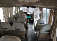 China 1HZ engine diesel Used TOYOTA coaster bus 30 seats 2016 cheap TOYOTA  Bus  optional col blue yellow golden for sale