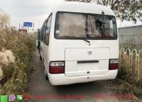 China Used TOYOTA coaster bus TOYOTA 1HZ diesel engine 30 leather seats school bus coach bus travel bus for sale