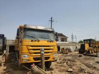 China Load Capacity 41-50TON 2016 Year Used Dump Truck , Yellow  Color  Howo 8*4 Wheel Dump Truck for sale