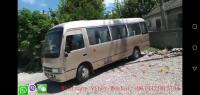 China Manual LHD Drive Position  Used Toyota  Golden Coaster Bus Cozy Seat 1HZ Engine 23-30Passengers for sale
