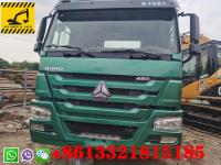 China 420 HP Green Color HOWO 6*4 Wheel Used Tractor Trucks Manual Transmission Type for sale