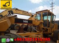 China Yellow Color 123KW Power  Used Caterpillar Grader 140K Good Condition For Farm Work Construction for sale