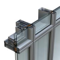 China Facade Large Aluminum Profiles For Structural Glazing Curtain Wall for sale