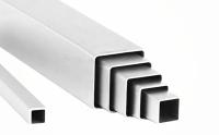 China Anodised Aluminium Tube Profiles Silver Square Hollow Pipe 100 x 100 for sale