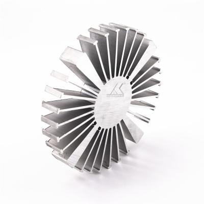 China Extruded Round Heat Sink Aluminum Profile Metal 6063 for sale