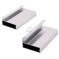 China 6063 T5 Anodized Extruded Furniture Aluminium Profile For Cabinet Glass Door Handle for sale