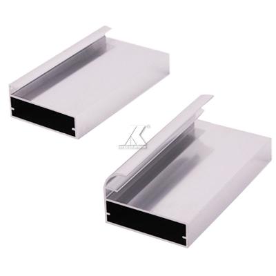 China 6063 T5 Anodized Extruded Furniture Aluminium Profile For Cabinet Glass Door Handle for sale