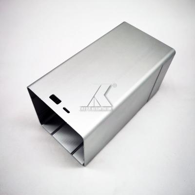 China Lighting Fixture CNC Aluminum Housing Profile Square Shape Rounded Angle for sale