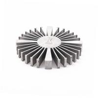 China Cylindrical Round Shape Aluminum Extrusion Heat Sink Profiles 6063 T5 Alloy for sale