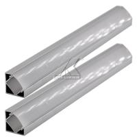 China 6063-T5 LED Aluminium Profile Transparent Cover Color Punching Processing for sale