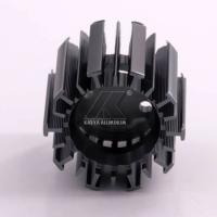 China Black / Steel Gray Heat Sink Aluminum Profiles Good Thermal Conductivity for sale