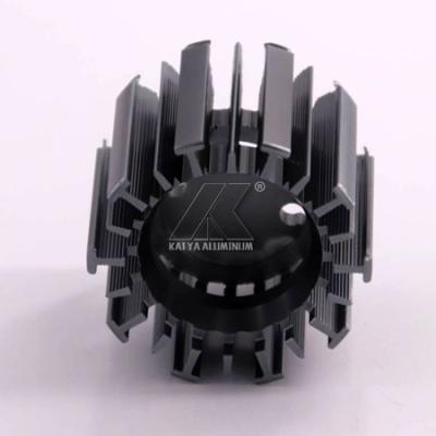 China Black / Steel Gray Heat Sink Aluminum Profiles Good Thermal Conductivity for sale