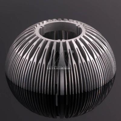 China Silver Professional Heat Sink Aluminum Profiles Round Shape Anodized Surface for sale