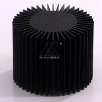 China 6063 Black Anodized Heat Sink Aluminum Profiles Small Size Round Alloy For Led for sale