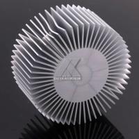 China Small Size Black Round Heat Sink Extrusion , Aluminium Alloy Heat Sink T3 - T8 for sale