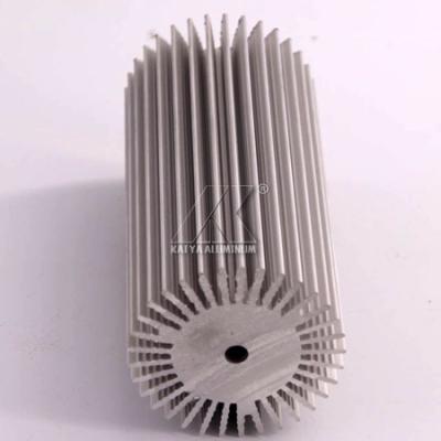 China Small Cylindrical Heat Sink Aluminum Profiles ISO 9000 6000 Series For LED for sale
