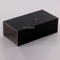 China Black Extruded Aluminium Profiles , Aluminum Square Tubing Powder Coating for sale