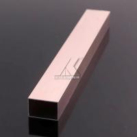 China Champagne Anodize Square Tube Profile Customize Length Corrosion Resistance for sale