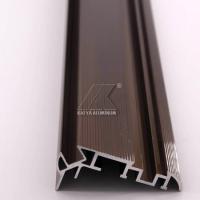 China 6000 Furniture Aluminium Profiles Bronze Powder Coating High Precision With LED for sale
