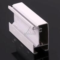 China Alloy Aluminum Door Profile White Powder Coating Discoloration Easy Maintaining for sale