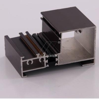 China Wood Grain Aluminum Extrusion Profiles , Aluminium Door Frame T5 High Precision for sale