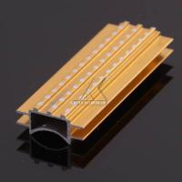 China Gold Black CNC Aluminium Profile Decorative Line Anodize Heat Insulation for sale