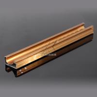 China Golded Anodized CQC Handle For Kitchen Cabinet Aluminum Extrusted Profile for sale