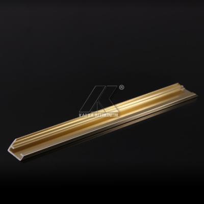 China Gold Finish Aluminum Frame Cabinets No Formaldehyde Eco Friendly Anti Acidity for sale