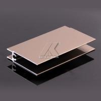 China 1.1mm Thick Wardrobe Aluminium Profile Not Easy Rusty Metal High Hardness for sale