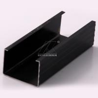 China Black Anodized Aluminium Alloy Profile Customize Water Tightness High Stiffness for sale