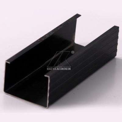 China Black Anodized Aluminium Alloy Profile Customize Water Tightness High Stiffness for sale