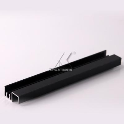 China Black Alloy OEM Customize Size, Length Extrusted Material For Cabinet , Wardrobe for sale