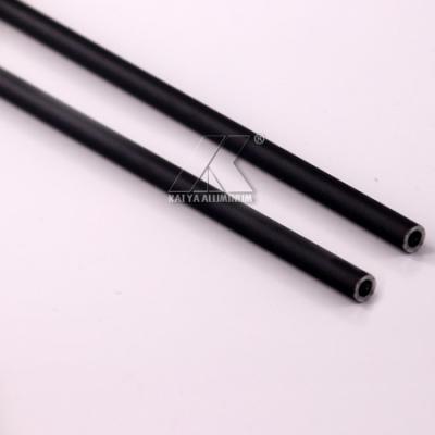 China OEM Round Square Tube For Decoration Anodized Black Aluminum Material Profile for sale