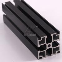 China Black Anodized Aluminium Alloy Profile 40x40mm 6000 7000 Series 5.8-5.98m Length for sale